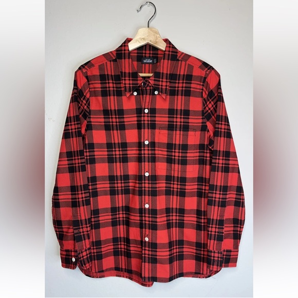 kate spade | Tops | Kate Spade Saturday Red Checkered Longsleeve Button ...